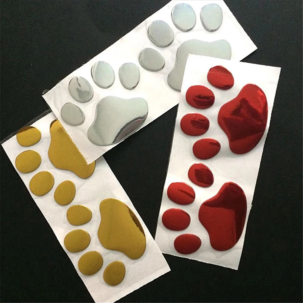 3D-Mirror-Car-Stickers-Cat-Dog-Footprint-Puppy-Claw-Footprint-Sticker ...