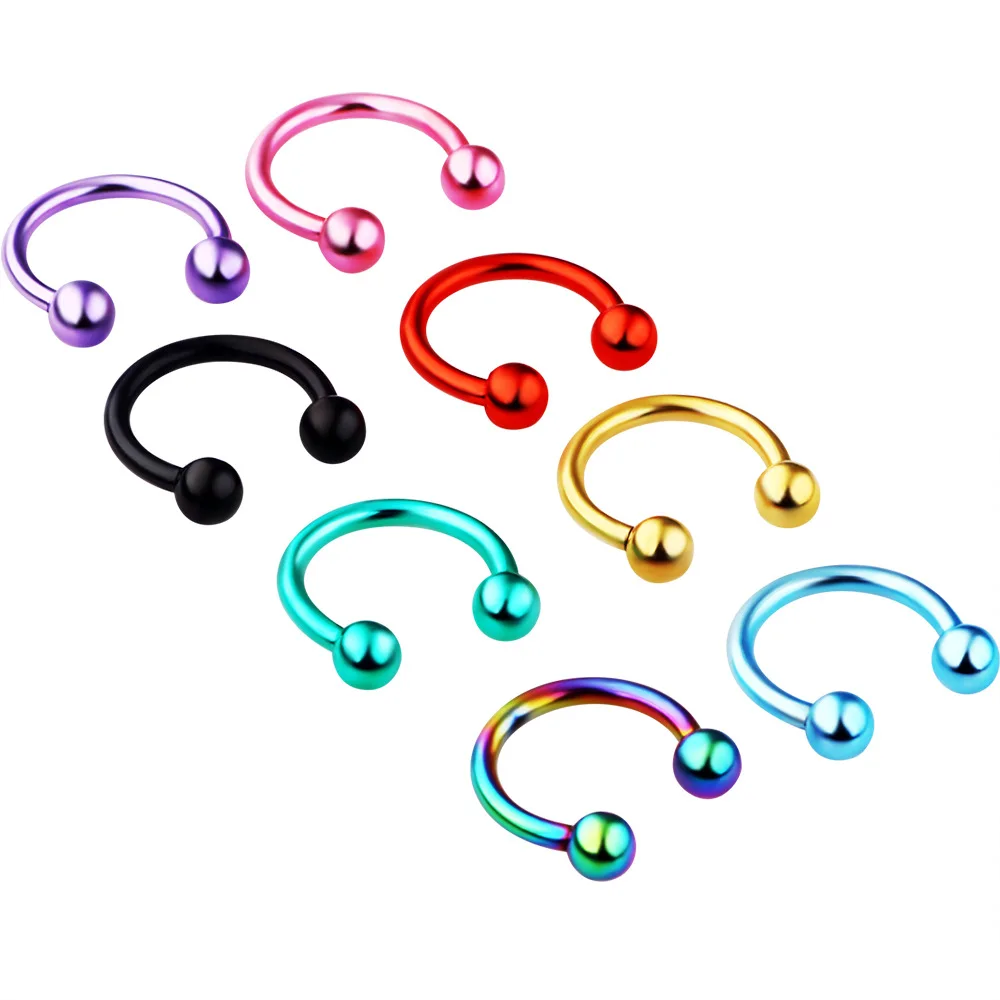 Women-Nose-Rings-Colorful-C-shape-Fake-Nose-Ring-Piercing-Clip-On-Nose ...