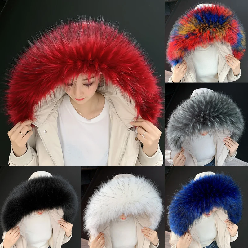 Faux Raccoon Fur Collars | Raccoon Faux Fur Scarf | Faux Raccoon Fur ...