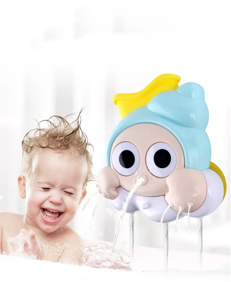 New big eyes sprout play water conch turn laugh cloud shower children ...