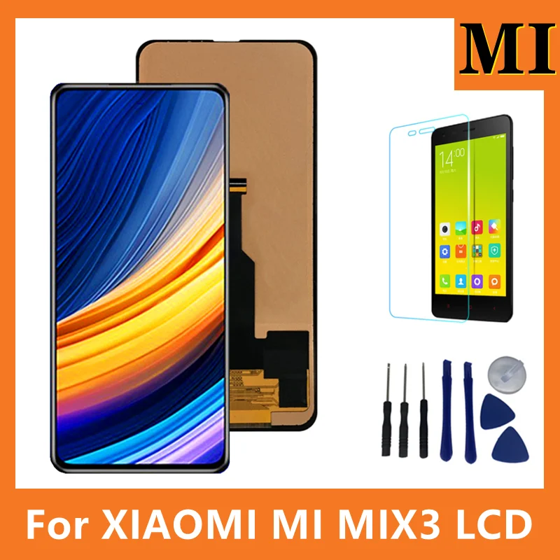 Origianl Amoled For Xiaomi Mix 3 Display Touch Screen Digitizer ...