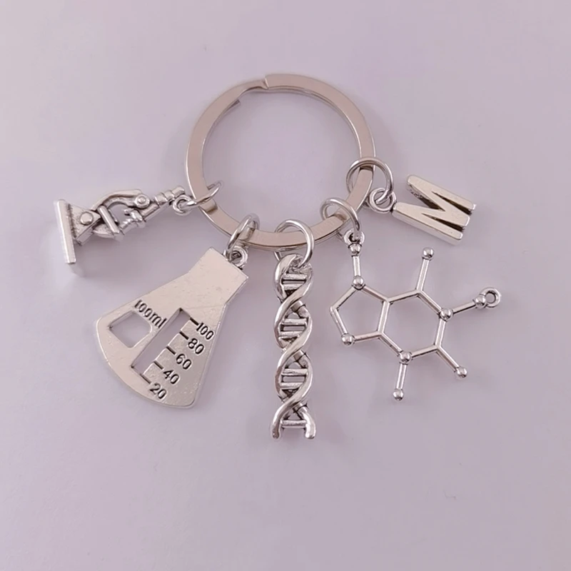 Personalise Doctor Molecular DNA Microscope Keychain Science Microscop ...