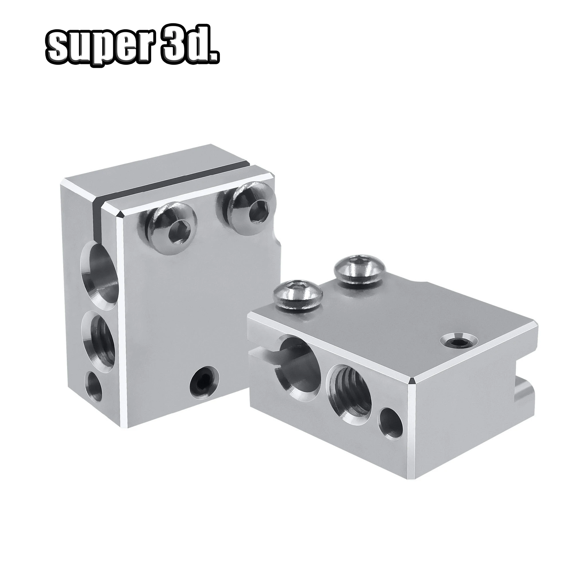 2/1pcs Upgrade Pt100 Aluminum Volcano Copper Heat Block For E3d Volcano ...