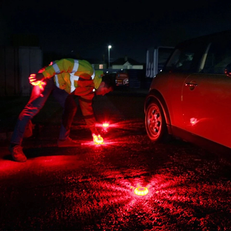 Red Emergency Vehicle Lights