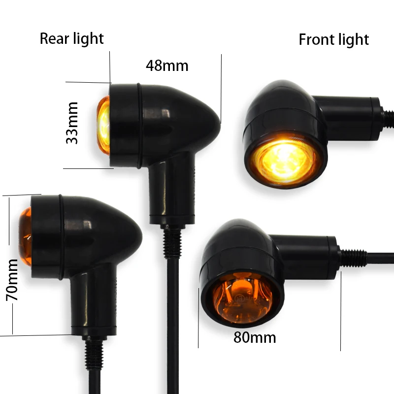 Universal Vintage Classic Motorcycle Customize LED Turn Signal Light ...