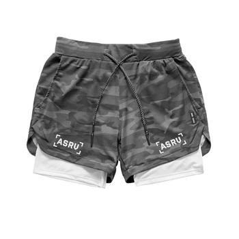 2 in 1 Built in Pocket Men’s Gym Fitness Shorts - Men's Fitness Apparel ...