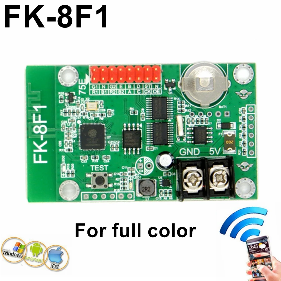 Fk-8f1 Wifi Full Color Led Control Card Asynchronous Led Controller ...