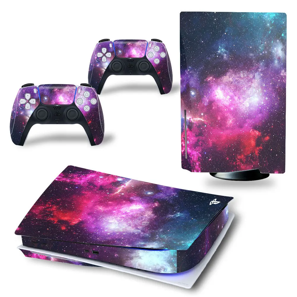 For-PS5-Standard-Disc-Edition-Console-and-2-Controllers-Nebula-Design ...