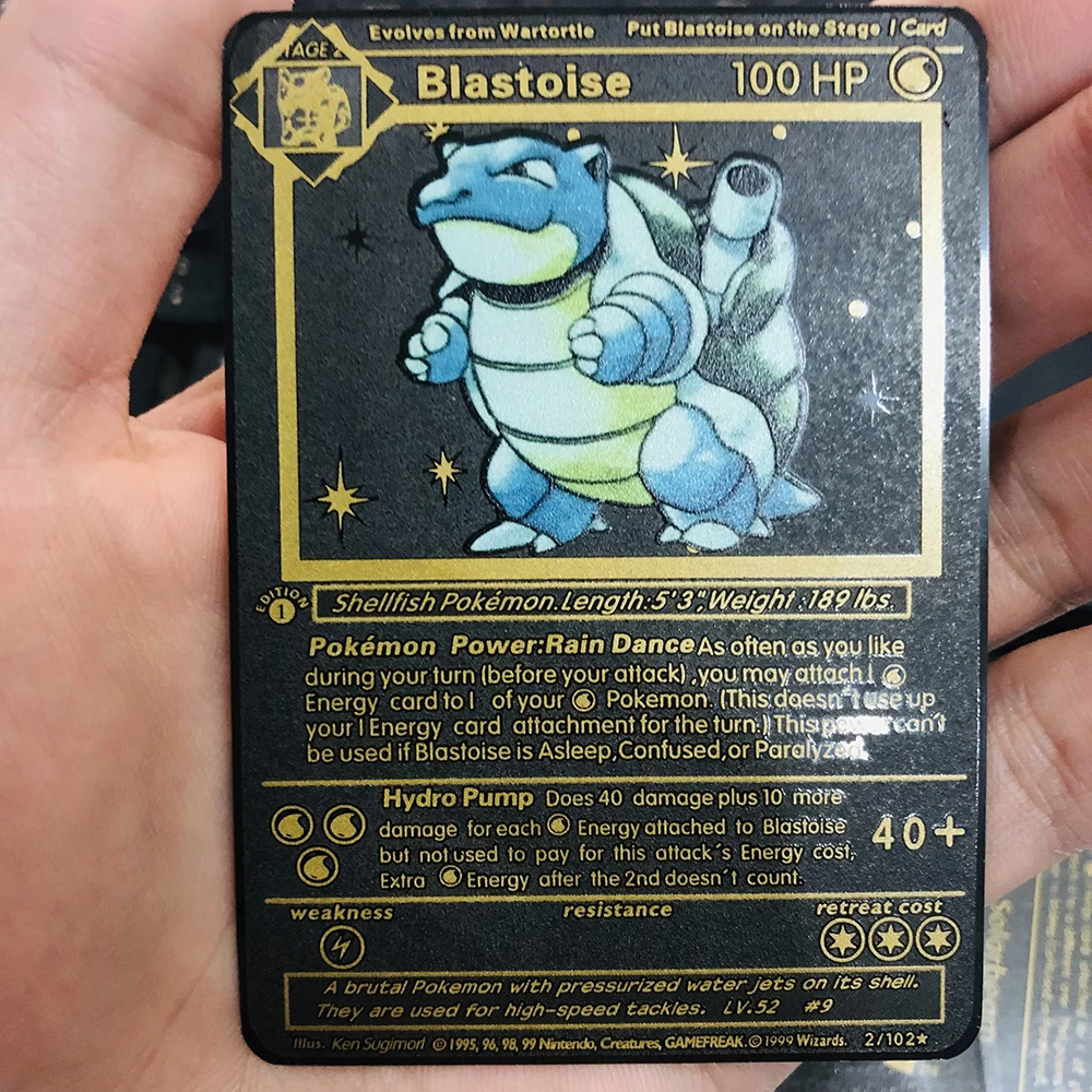 Pokemon Shiny Blastoise Card