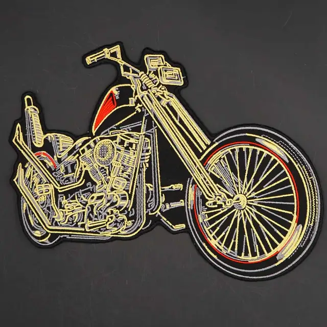 Original Embroidery Patches For Jacket Motorcycle Club KING OF THE