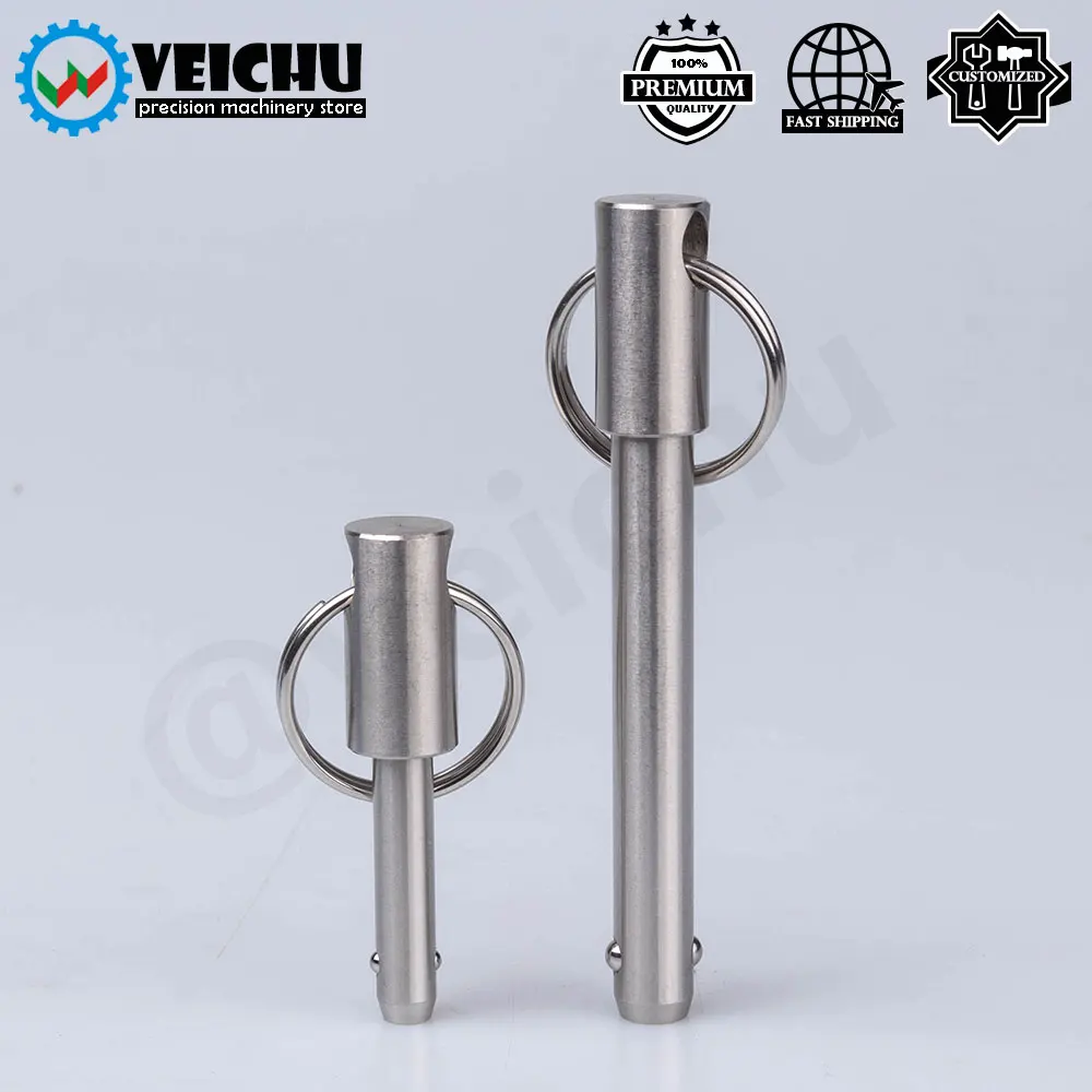 VCN115.1 1pcs Stainless Steel Safety Pins Key Ring Ball Lock Pin For ...