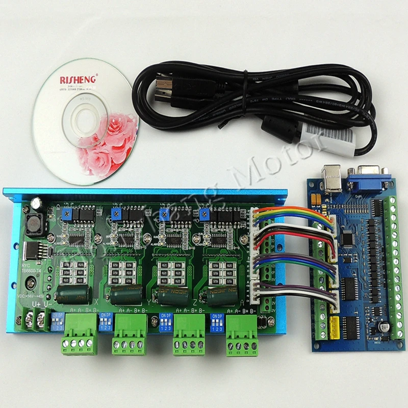 Mach3 Usb Cnc 5 Axis 100khz Smooth Stepper Motion Control Card Breakout ...