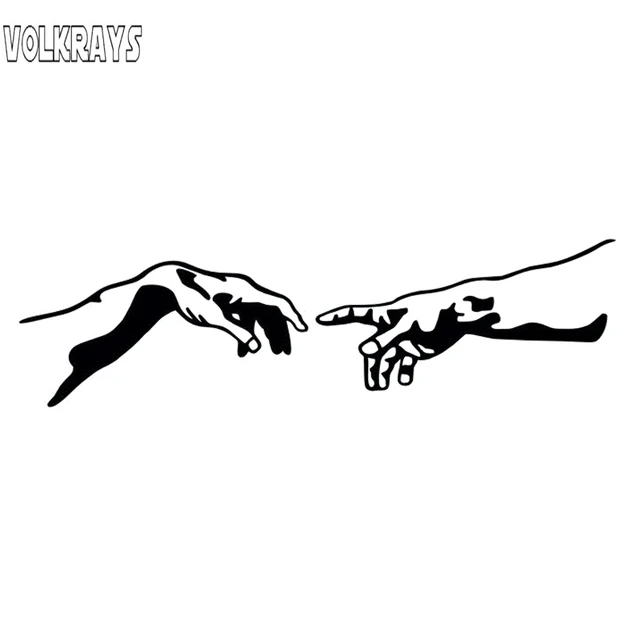 Creation Of Adam Hands Stencil
