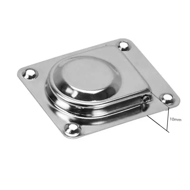 44*38mm Boat Recessed Hatch Spring Loaded Pull Handle Marine Locker Fl ...