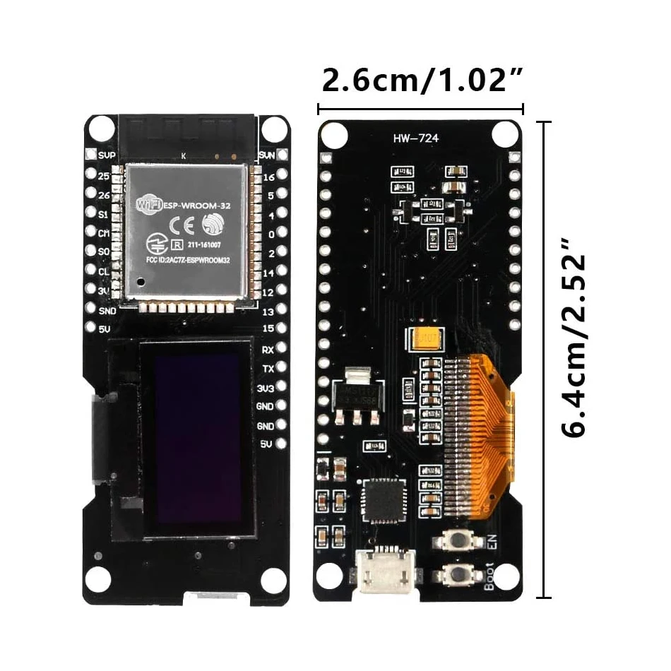 WHZSH 868Mhz ESP32 0.96 Inch OLED Radio WiFi Bluetooth Module with ...
