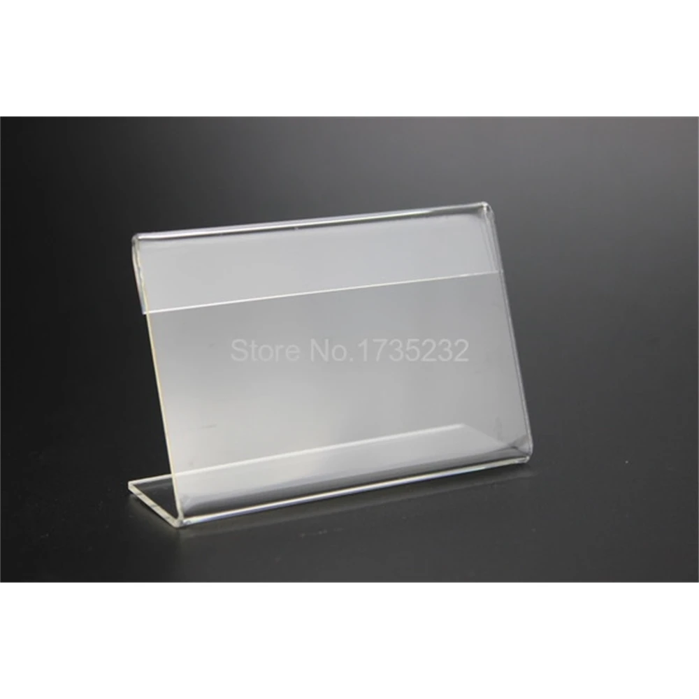 8x5cm-Clear-Acrylic-Plastic-Table-Sign-Price-Tag-Label-Display-Paper ...