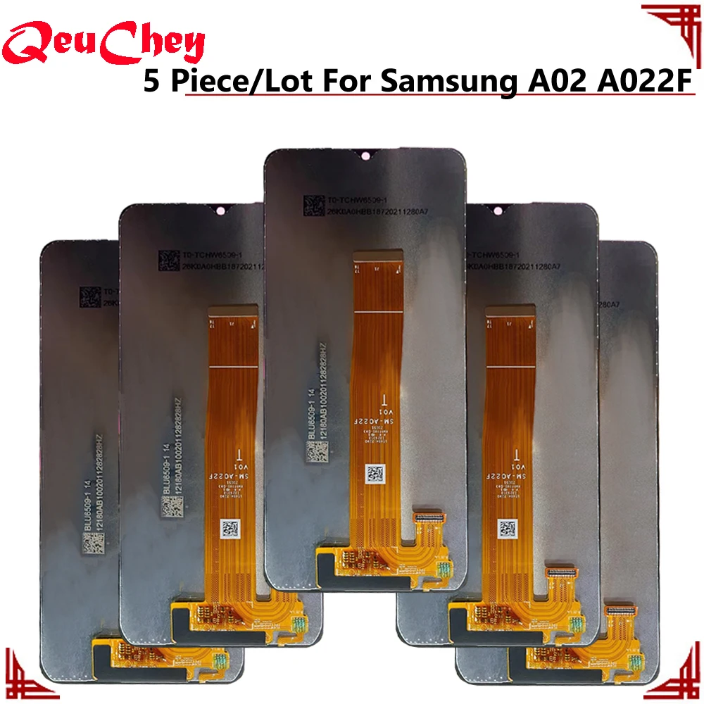 5 peças/lote original amoled a02 para samsung galaxy a02 a022f a022 SM ...