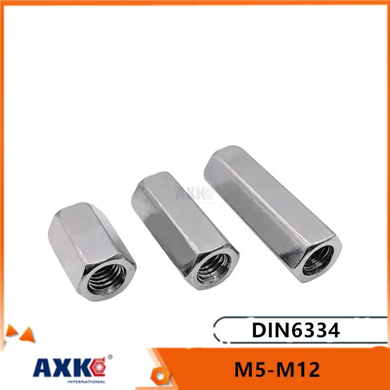 Tuerca de acoplamiento hexagonal DIN6334, conector Tubular de acero ...
