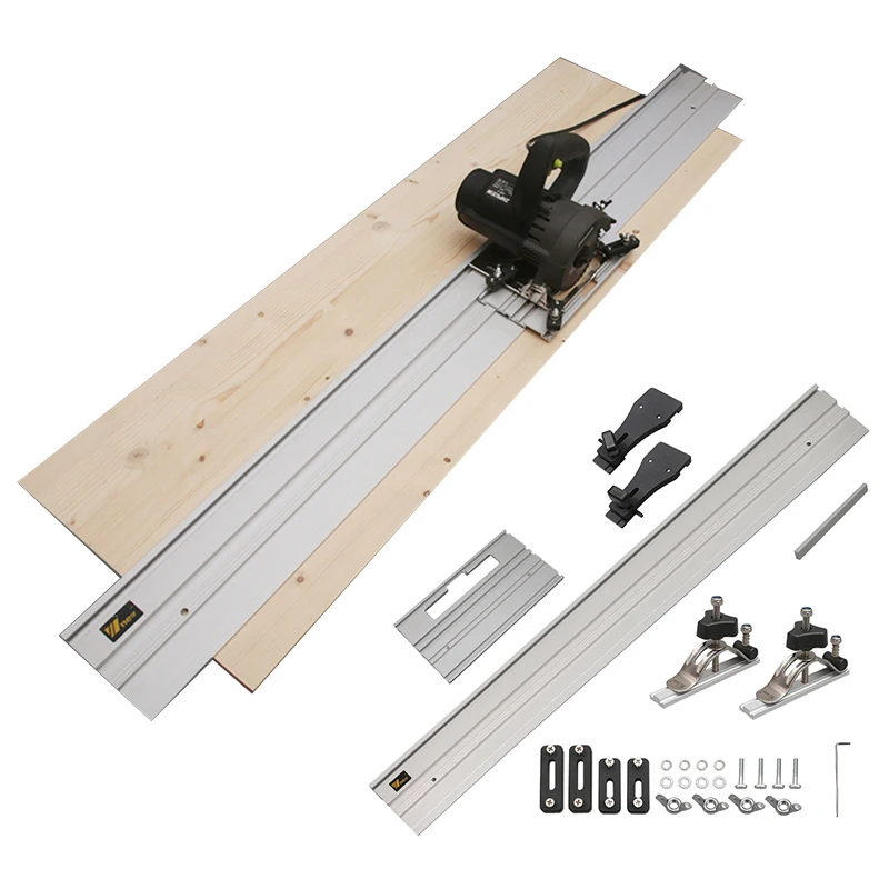 0.8/1m Aluminum Guided Rails With 4/5inch Base Universal Track Saw Set ...