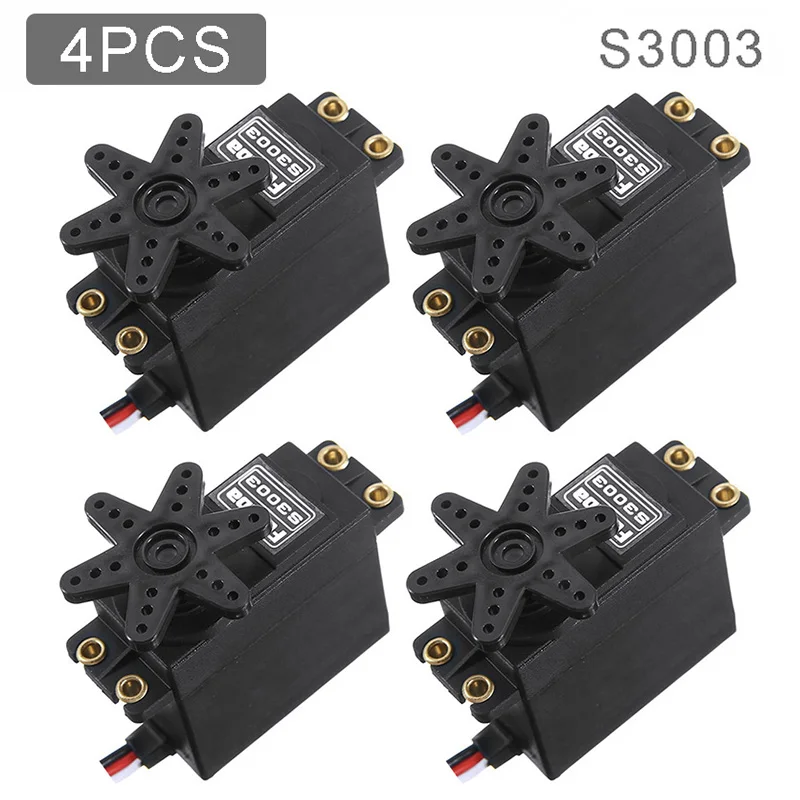 4pcs/lot Standard High Torque Metal Gear Digital Servo For S3003 Futaba RC Car Plane Boat ...