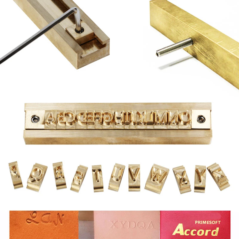 T Type Slot Movable Type Printing Brass Mold Cnc Engraving Number ...