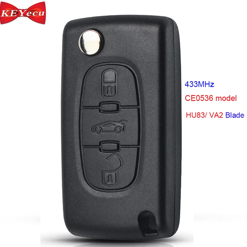 Keyecu For Peugeot 207 207cc 307 307sw 308 407 607 Ce0536 Model Remote ...