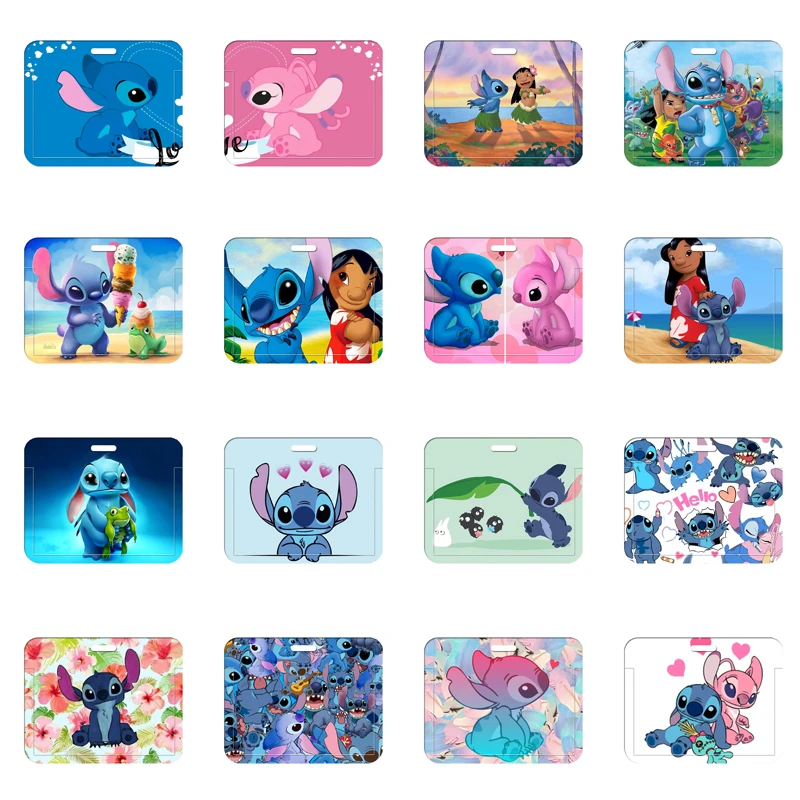 Disney Stitch Name Card Cover Campus Card Bag Card Holder Id Card Case ...