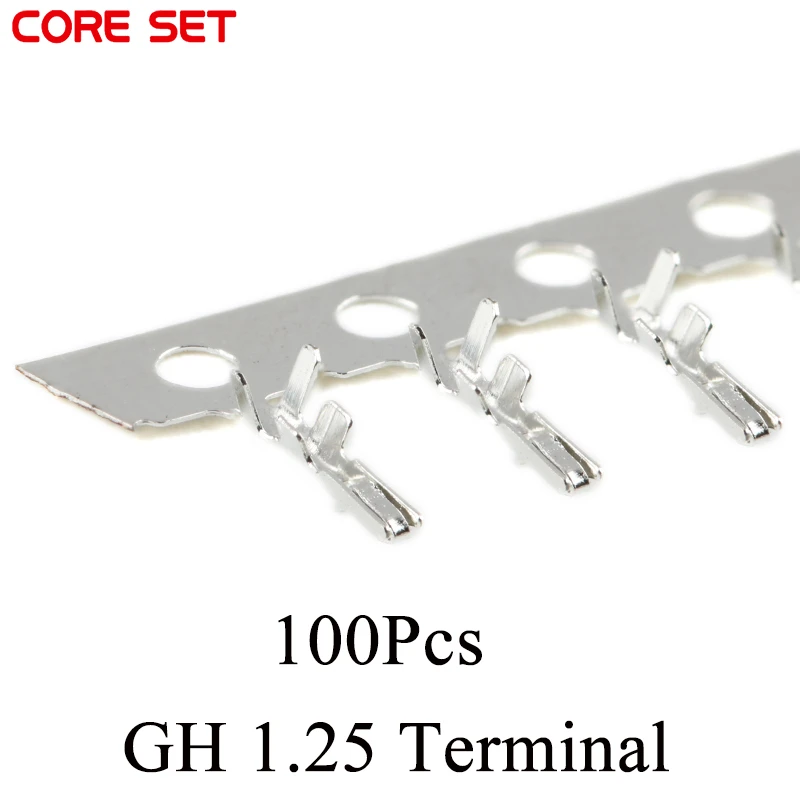 100pcs GH 1.25 Crimp Terminal Female Contact Pin for GH1.25 Housing ...