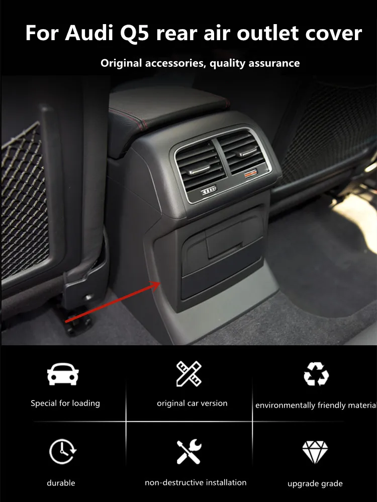 Suitable-for-Audi-Q5-10-18-model-rear-cigarette-lighter-cover-rear-air ...