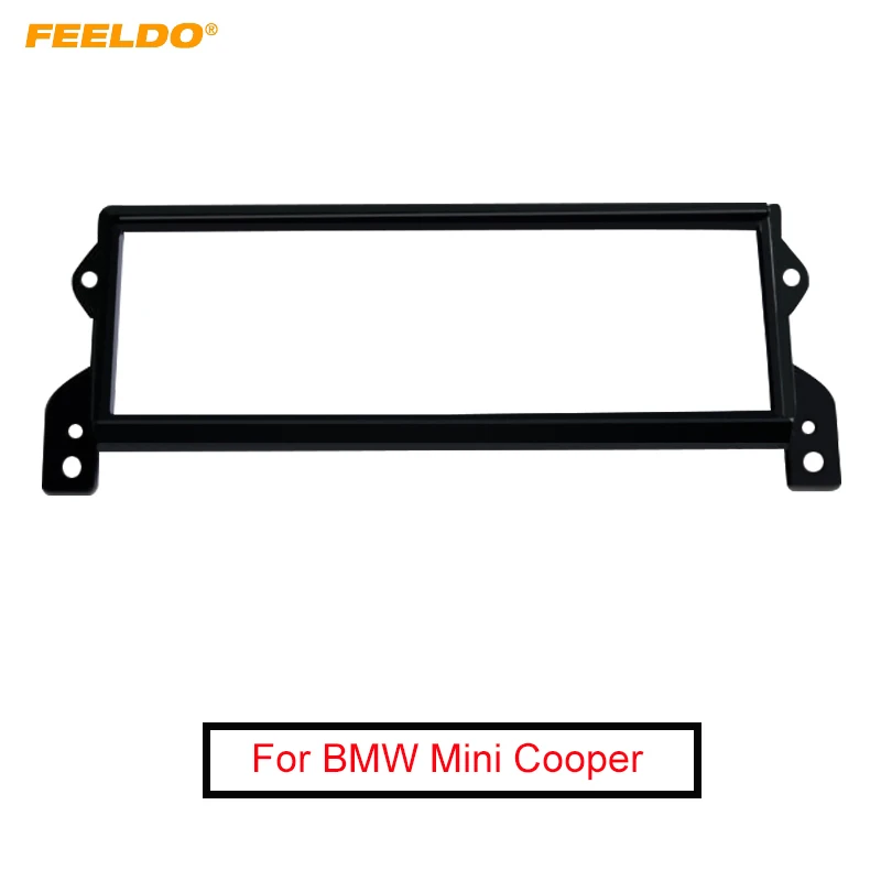 FEELDO-1Din-Car-Stereo-Radio-Fascia-Frame-For-BMW-Mini-Cooper-R50-52-53 ...