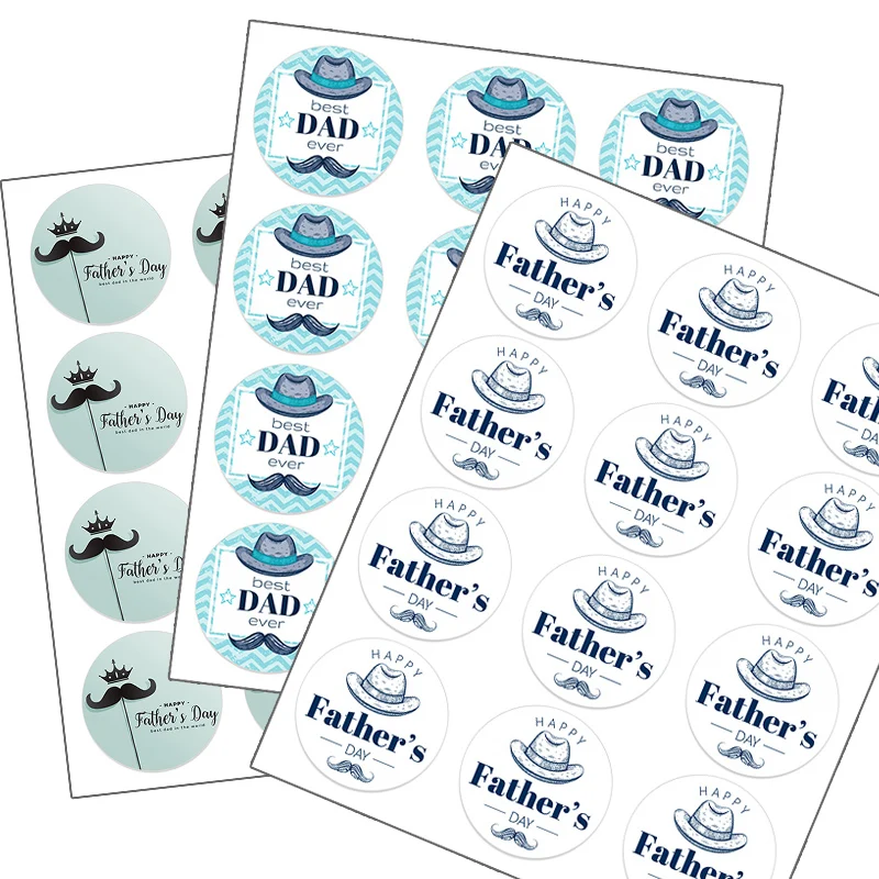 24-48pcs-Father-s-Day-Best-Dad-Ever-Super-DAD-Stickers-Party-Gift-Tag ...