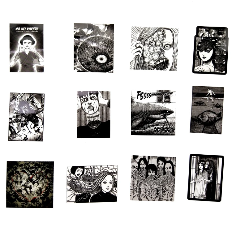 56Pcs PVC Japanese Horror Anime Tomie car waterproof Stickers For ...