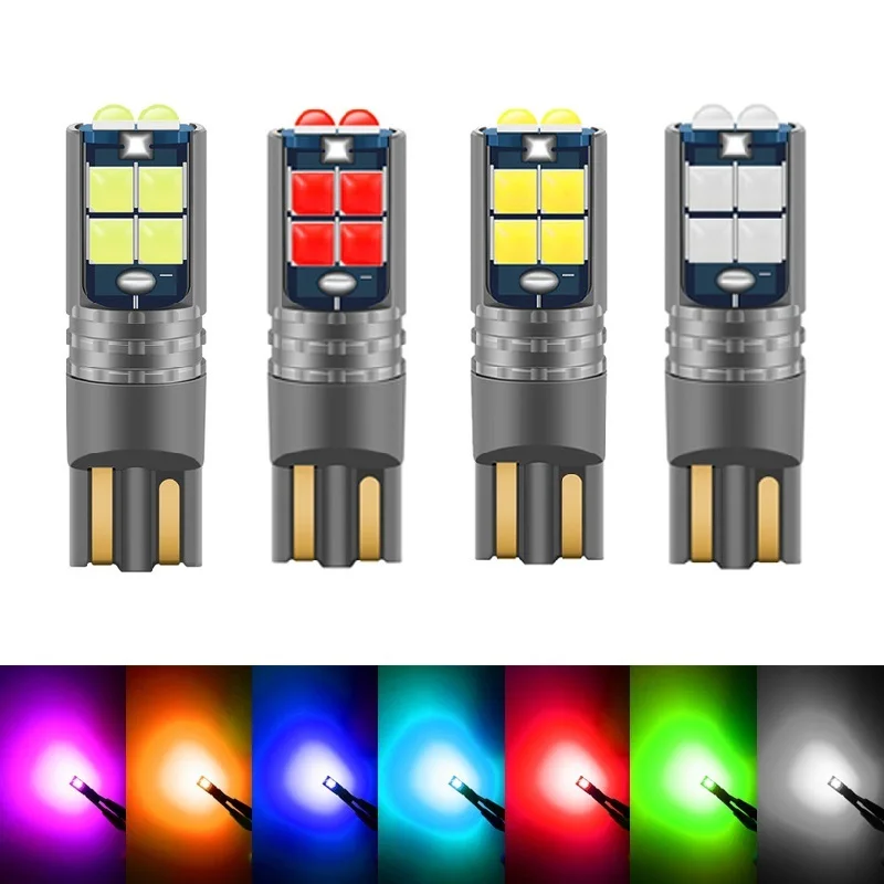 2pcs T10 10smd Led Light Bulb Car No Error 3030 12v Super Bright ...
