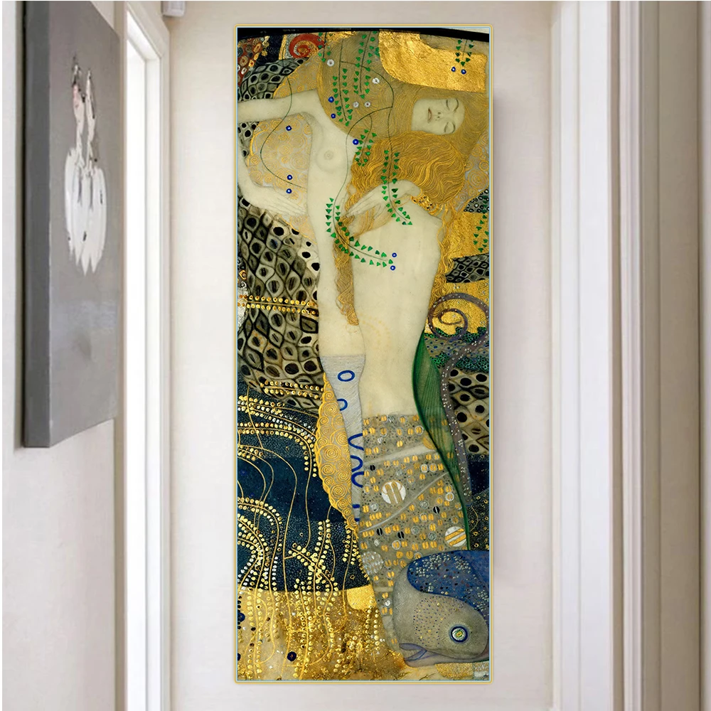 Gustav Klimt Serpents Original