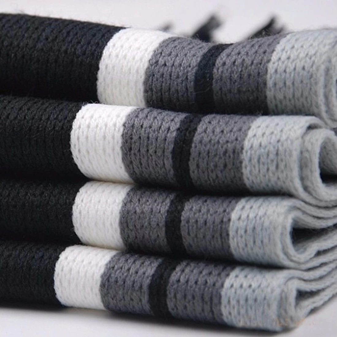 Полосатый осенний и зимний полосатый мужской шарф полосатый шарф ...