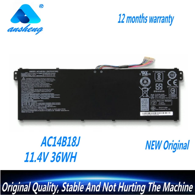 Original AC14B13J AC14B18J Laptop Battery For Acer Aspire, 46% OFF