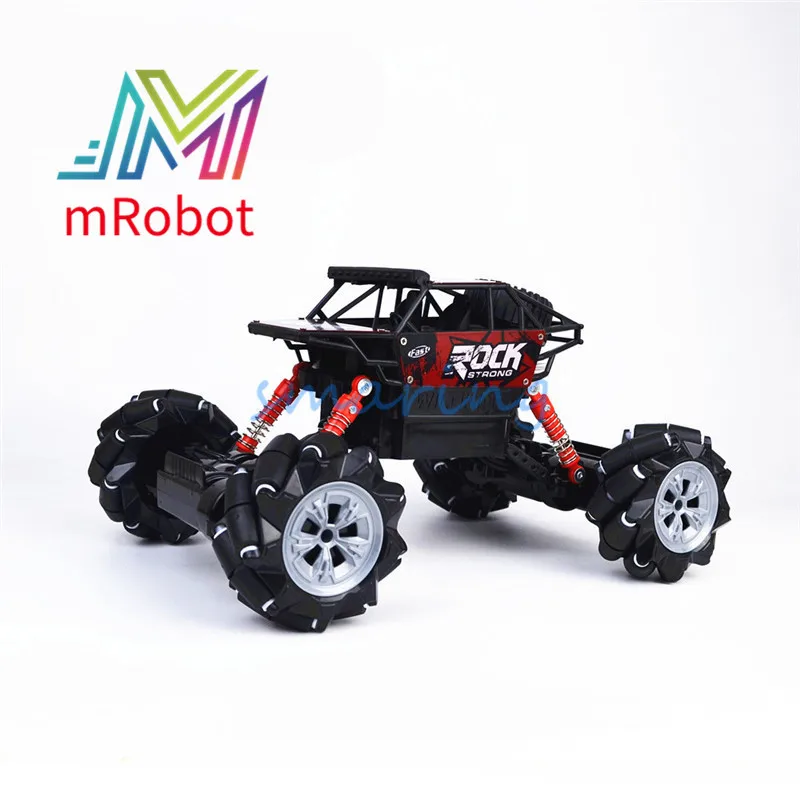 Mecanum Robot de ruedas inteligente, chasis de coche con absorción de ...