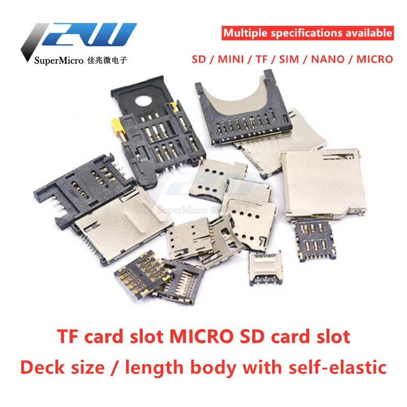 SD / MINI / TF / SIM / NANO / MICRO Card Holder Card Slot Card Tray ...