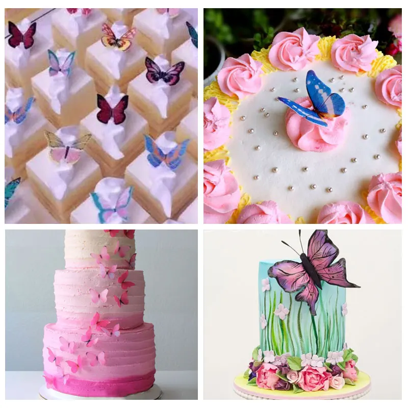 Impress with edible butterfly cake decorations that look like real ones