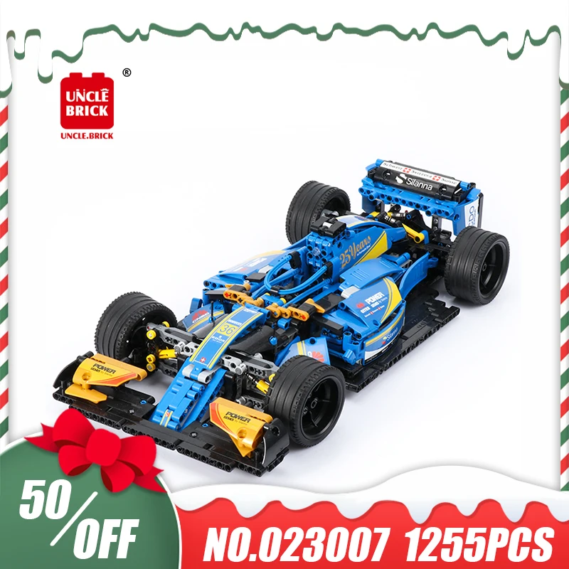 Technical Model Brick 1255+pcs Super Racing Car F1 Sports Vehicle ...