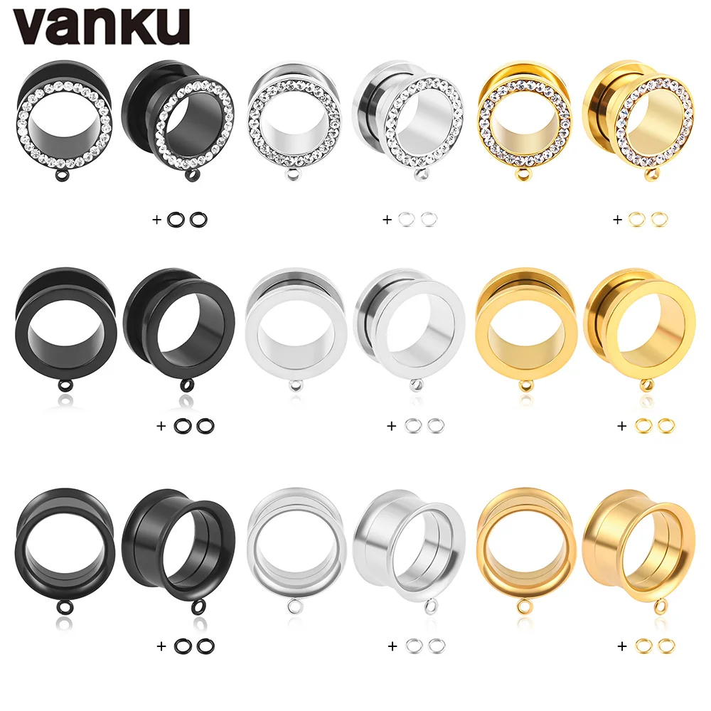 Vanku-10pcs-Stainless-Steel-DIY-Dangle-Ear-Plugs-Body-Piercing-Screw ...