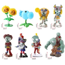 Plants vs Zombies 2 Toys Set Series Original Anime Action Figures Soft ...