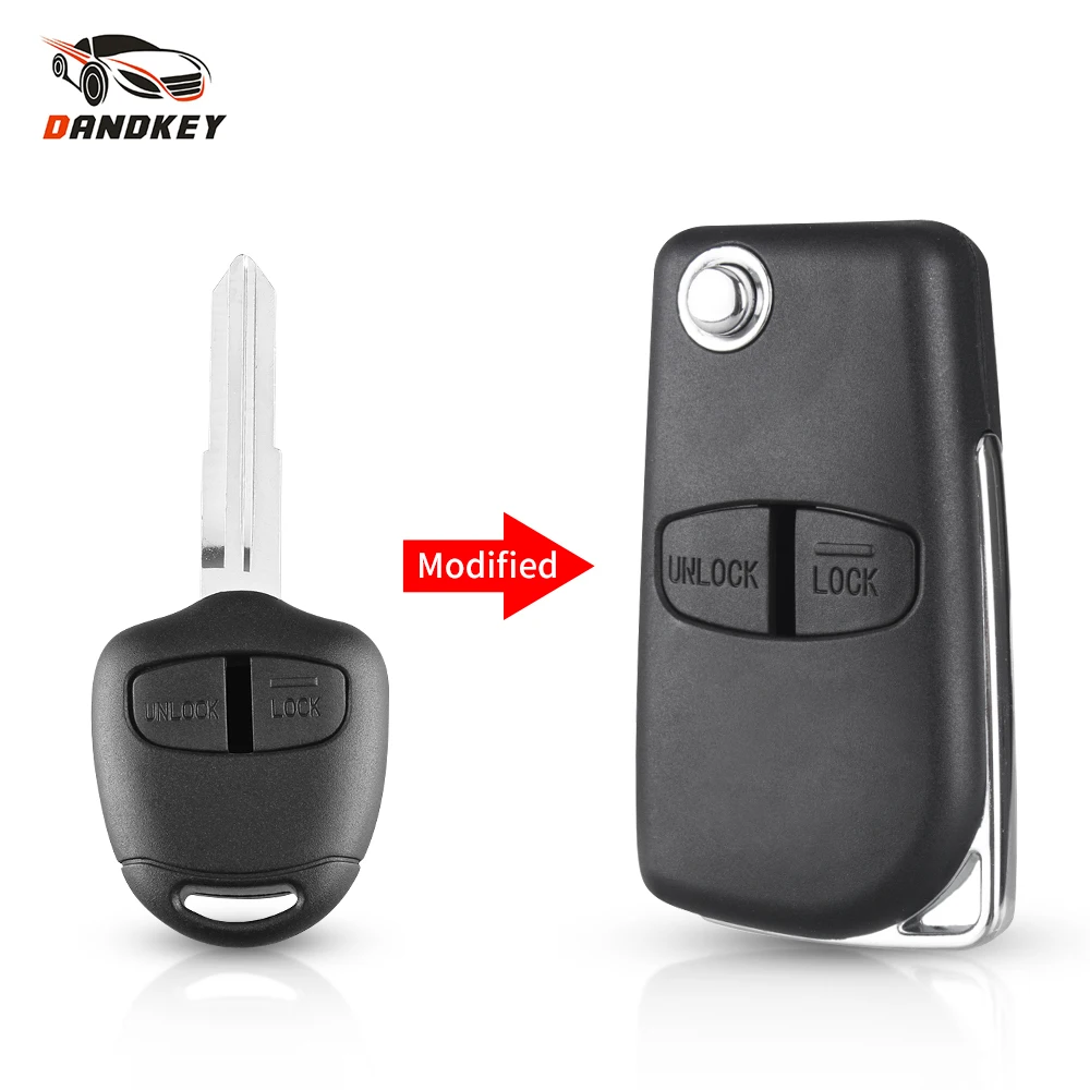Dandkey Modified Chip Car Key Case For Mitsubishi Lancer ASX Grandis ...