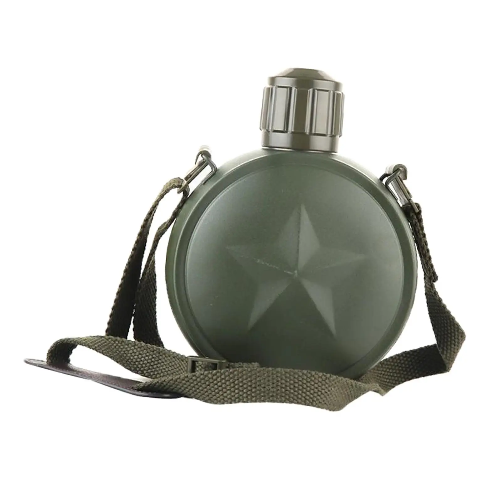 Stainless-Steel-Military-Army-Flask-Wine-Water-Bottle-Cooking-Cup-With ...