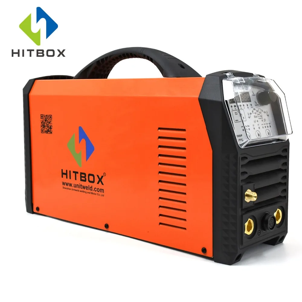 HITBOX TIG Welder AC/DC PFC Wide Voltage 65-265V 200A Pulse TIG Stick 4 in 1 Multifunction High ...