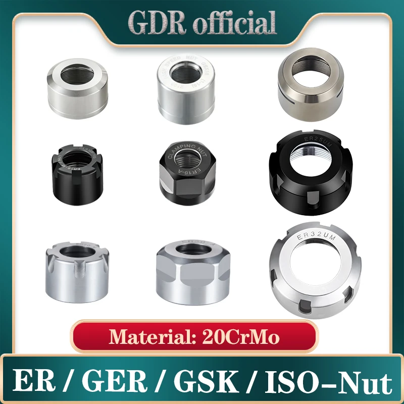 CNC collet nut ER8 ER11 ER16 ER20 ER25 ER32 ER40 A M UM Type GER SK ISO ...