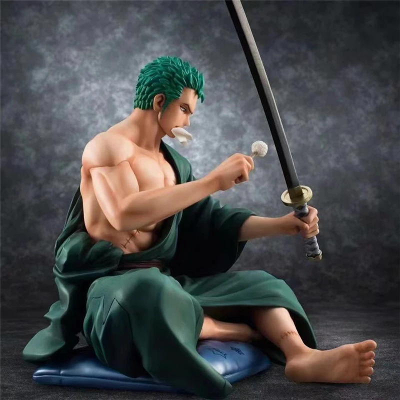 17 cm Roronoa Zoro Sitting Action Figure Collectible Gift Toy | One ...
