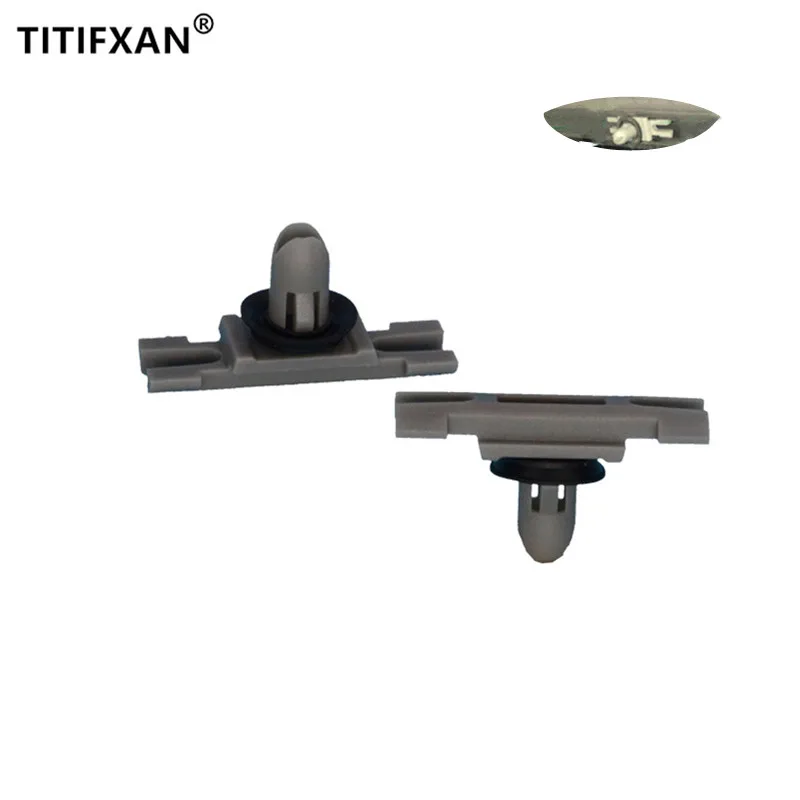 10pcs Car Door Window Rain Trough Bright Bar Sealing Rubber Strip ...