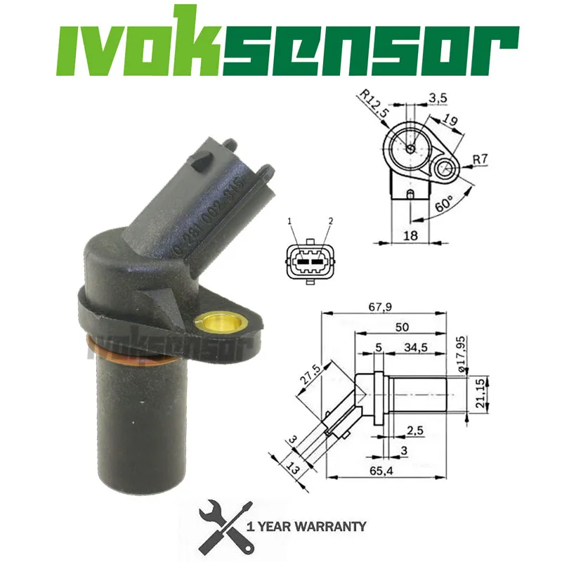 CPS Crankshaft Position Sensor RPM For FIAT DUCATO IVECO DAILY III IV ...
