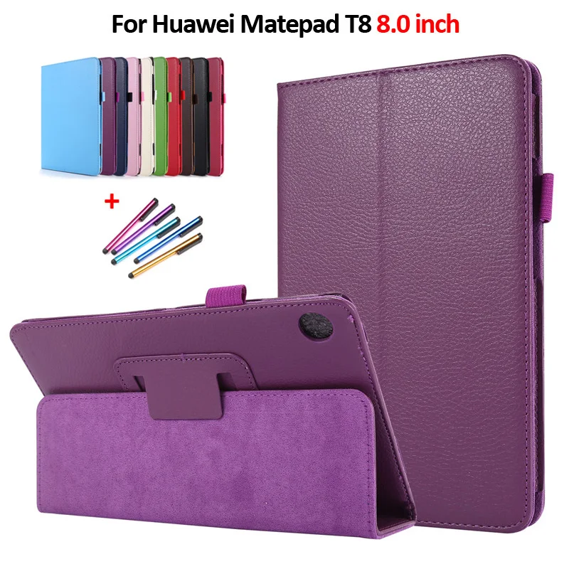 For-Huawei-Matepad-T8-Case-Kobe2-L03-Kob2-L09-Folding-PU-Leather-Stand ...